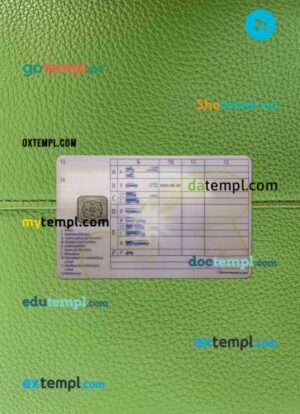 Austria driving license PSD files, scan look and photographed image, 2 ...