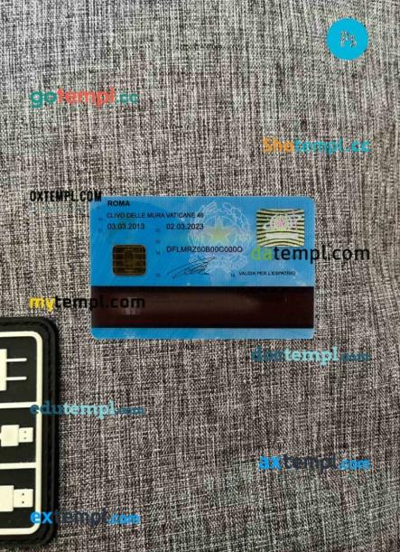 Italy ID card editable PSDs, scan and photo-realistic snapshot, 2 in 1 ...