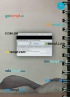 USA NAB bank AMEX platinum card PSD scan and photo-realistic snapshot ...