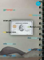 USA NAB bank AMEX platinum card PSD scan and photo-realistic snapshot ...