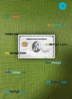 USA Sutton bank AMEX platinum card PSD scan and photo-realistic ...