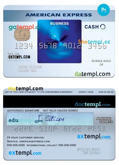USA Truist Bank Blue Cash Everyday® business card from Amex template in ...